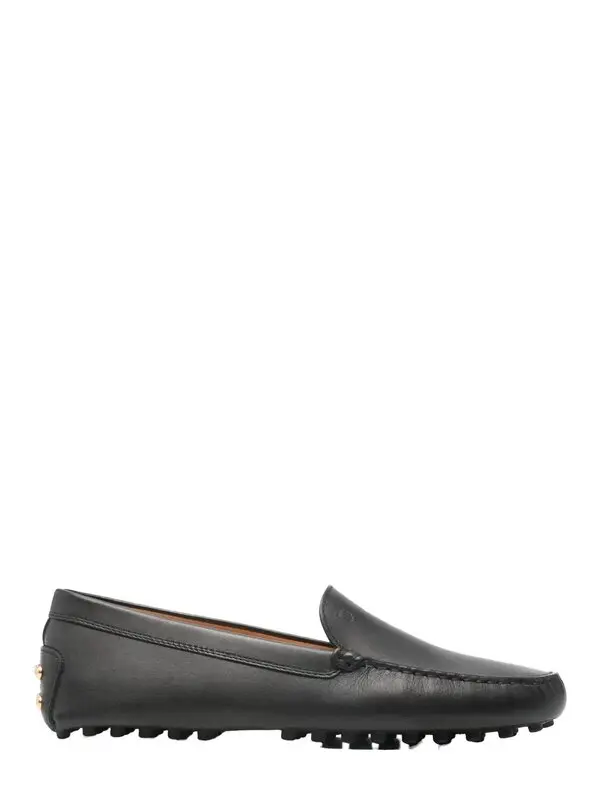 TOD'S Studded Embellished Loafers - Black