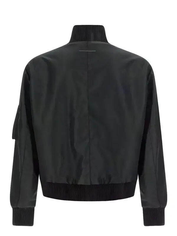 MAISON MARGIELA High-neck Bomber Jacket - Black