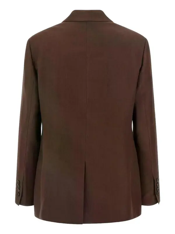 Brunello Cucinelli Peak Lapels Double-breasted Blazer - Brown