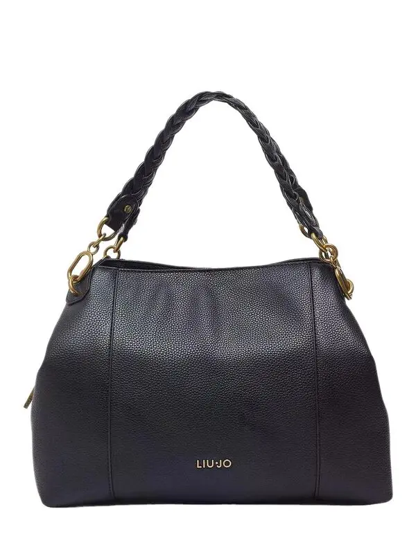 Liu Jo Braided Top Handle Tote Bag - Black