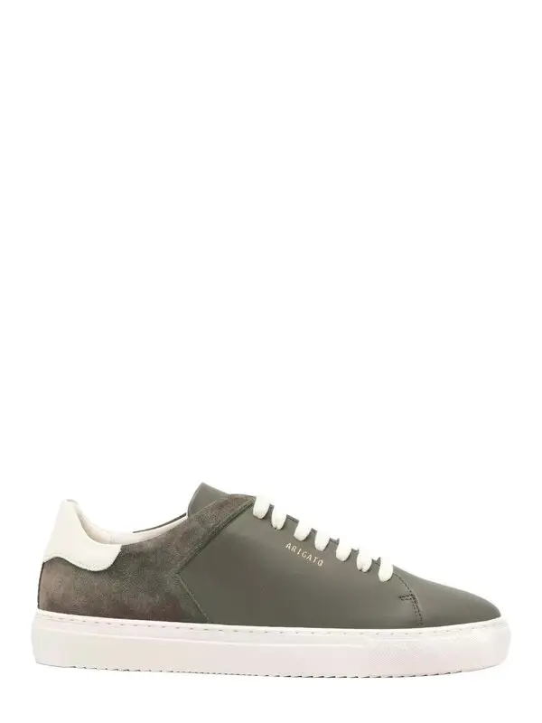 Axel Arigato Clean 90 Split Suede-panel Sneakers - Green