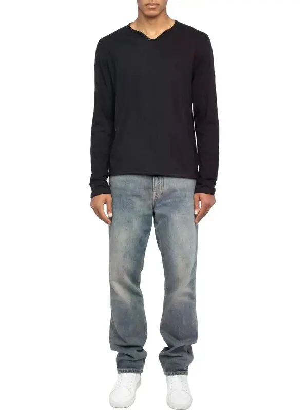 Zadig&Voltaire Henley T-shirt - Black