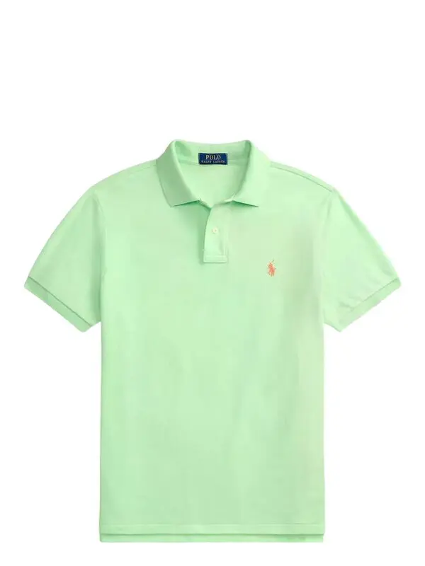 Polo Ralph Lauren Embroidered-logo Piqué Polo Shirt - Green