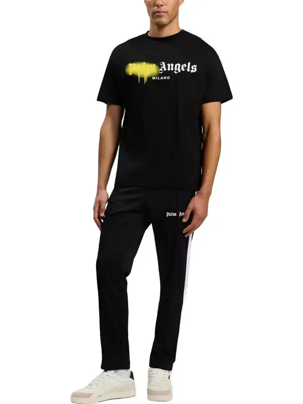 Palm Angels Spray City Milan Dripping Logo T-shirt - Black