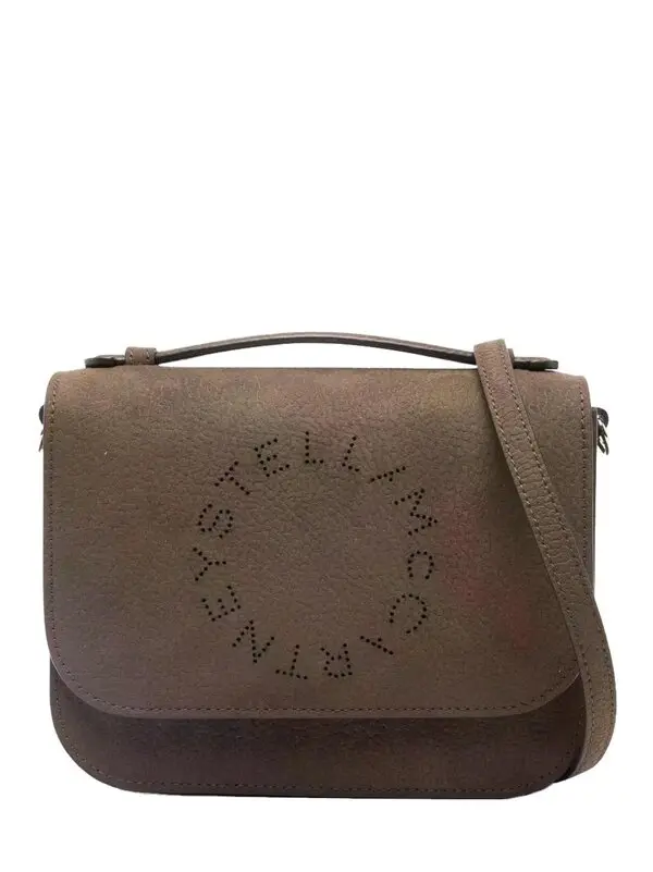 Stella McCartney Logo Perforated Cross Body Bag - Brown