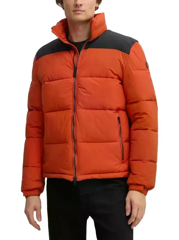 SAVE THE DUCK Padded Zip-up Jacket With Zip Pockets - Orange