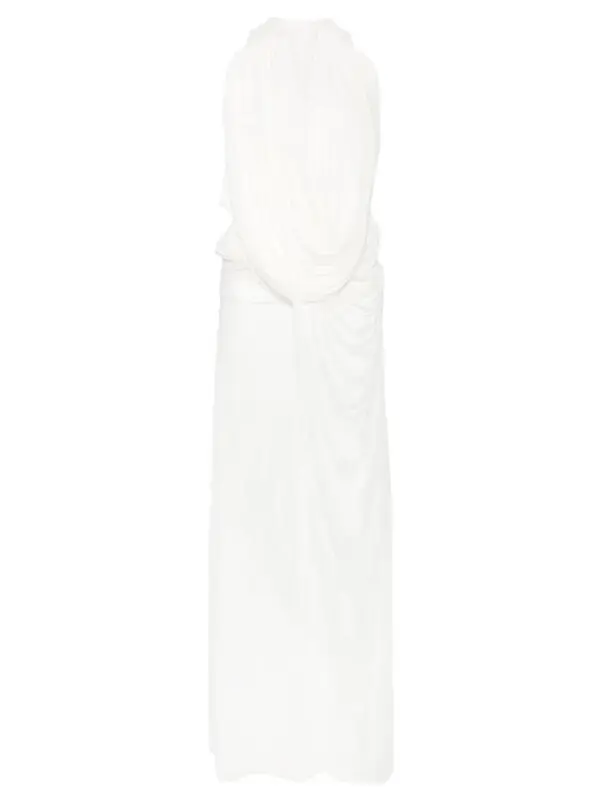 Christopher Esber Ripple Draped Maxi Dress - White
