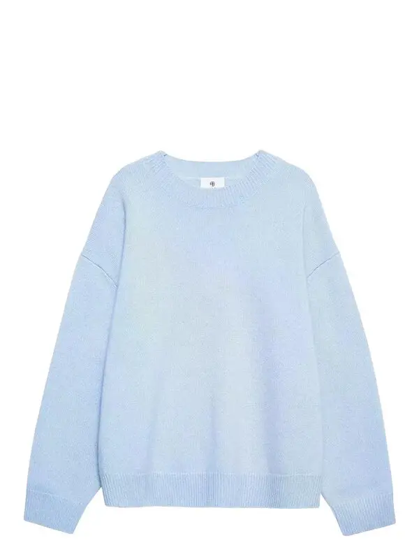 ANINE BING Lee Crew-neck Sweater - Blue
