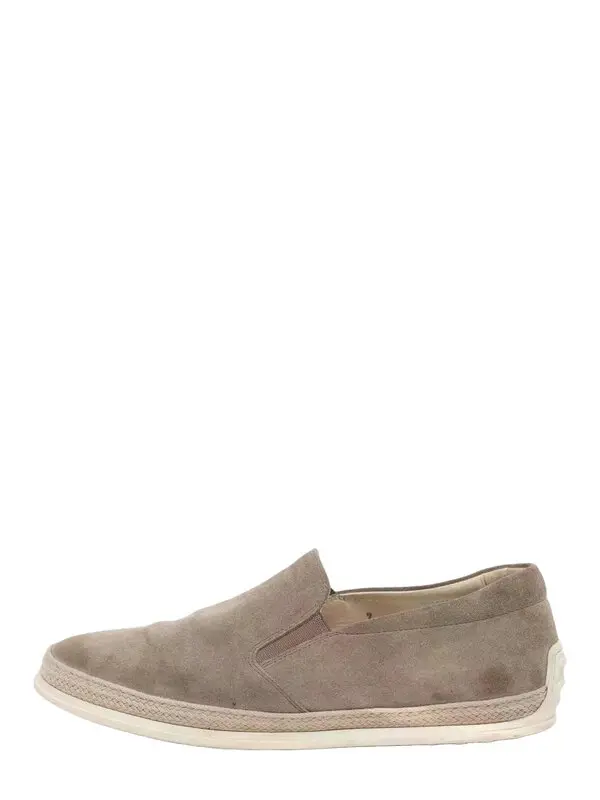 TOD'S Suede Slip-on Loafers - Neutrals