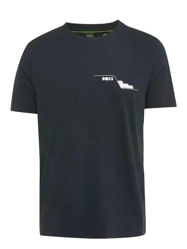 BOSS Logo-detail T-shirt - Blue