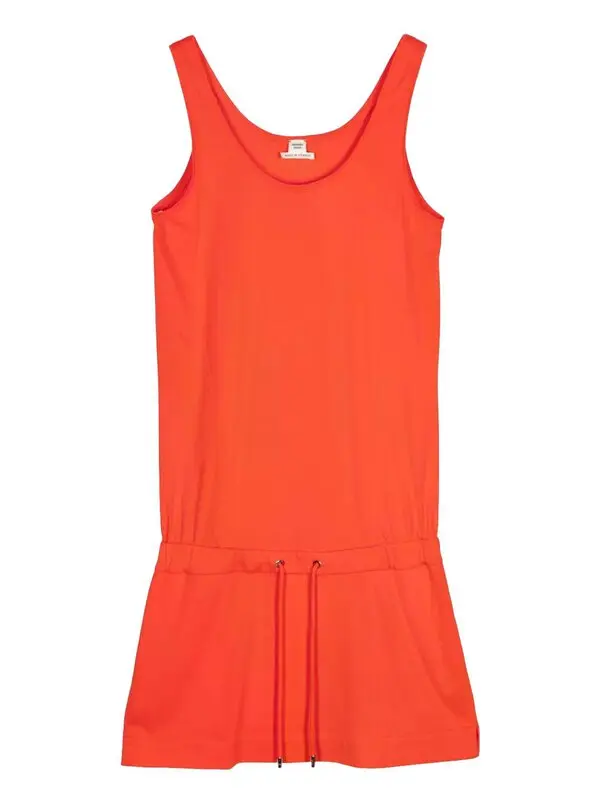 Hermès 2010 Drawstring Cotton Minidress - Orange