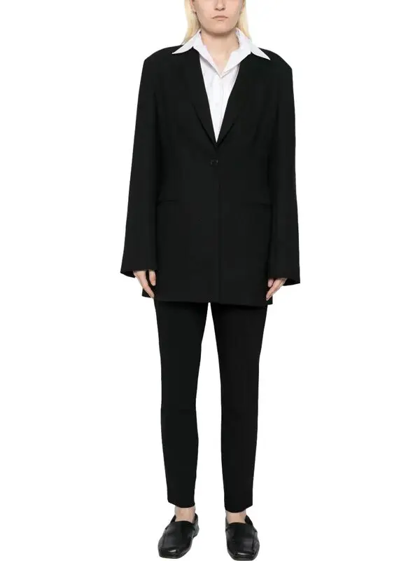 THE ROW Slim Trousers - Black
