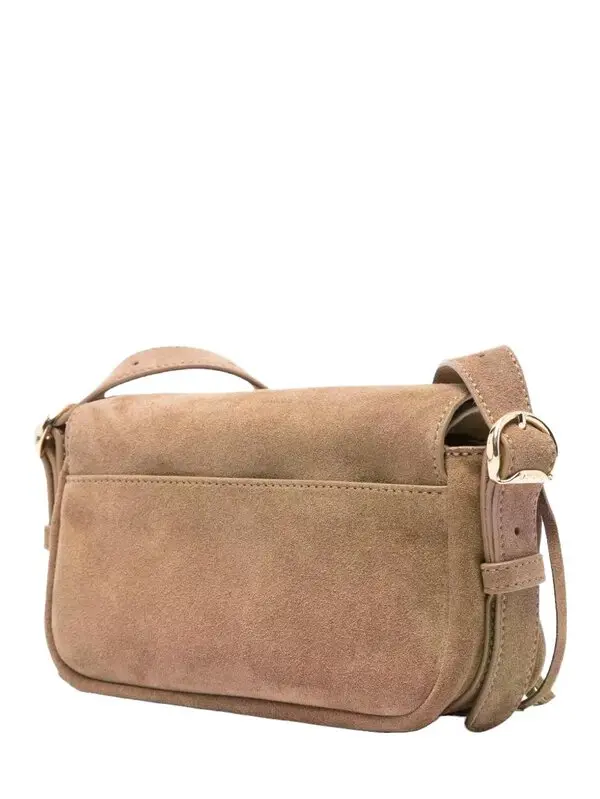 Sandro Le Mini Mambo Suede Fringed Cross Body Bag - Brown