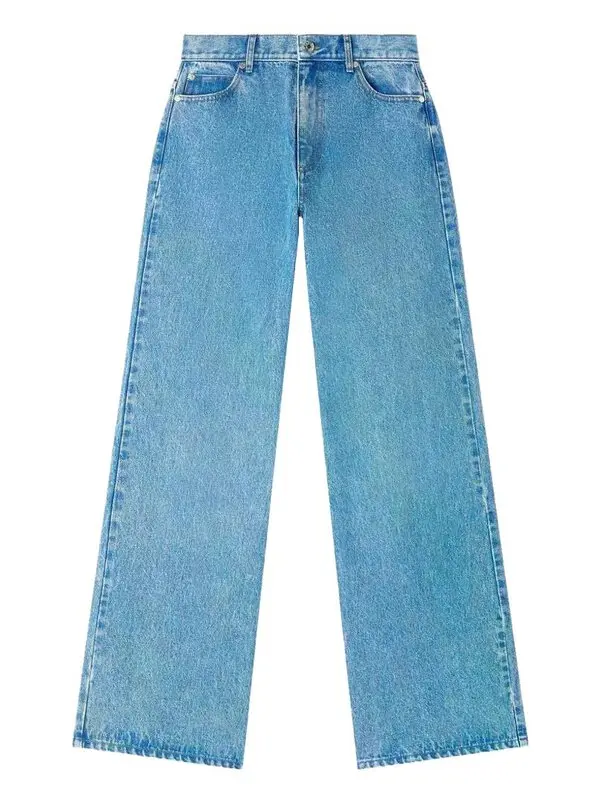 Sandro Belt-loops Wide-leg Jeans - Blue