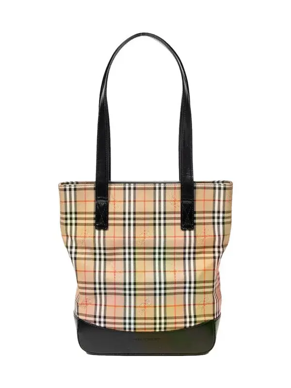 Burberry Check-pattern Tote Bag - Neutrals