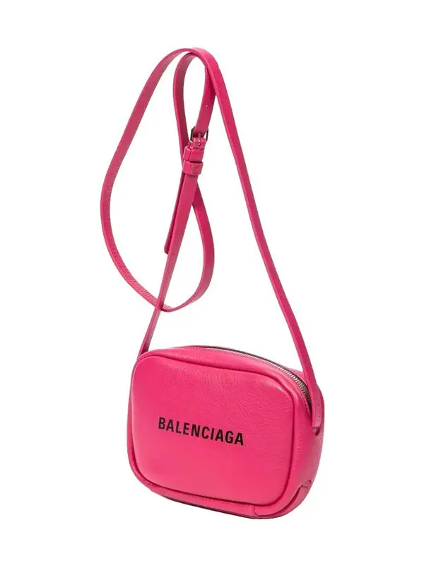 Balenciaga Everyday Xs Leather Cross Body Bag - Pink