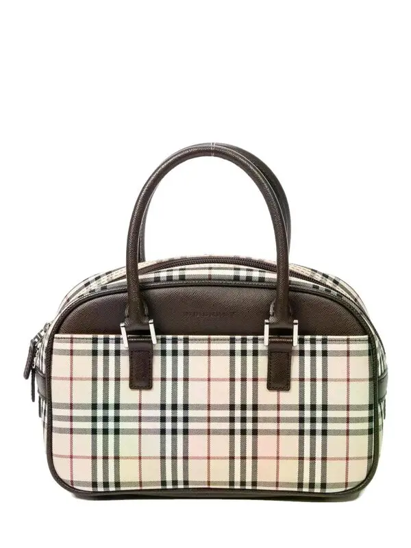 Burberry Check Print Tote Bag - Neutrals