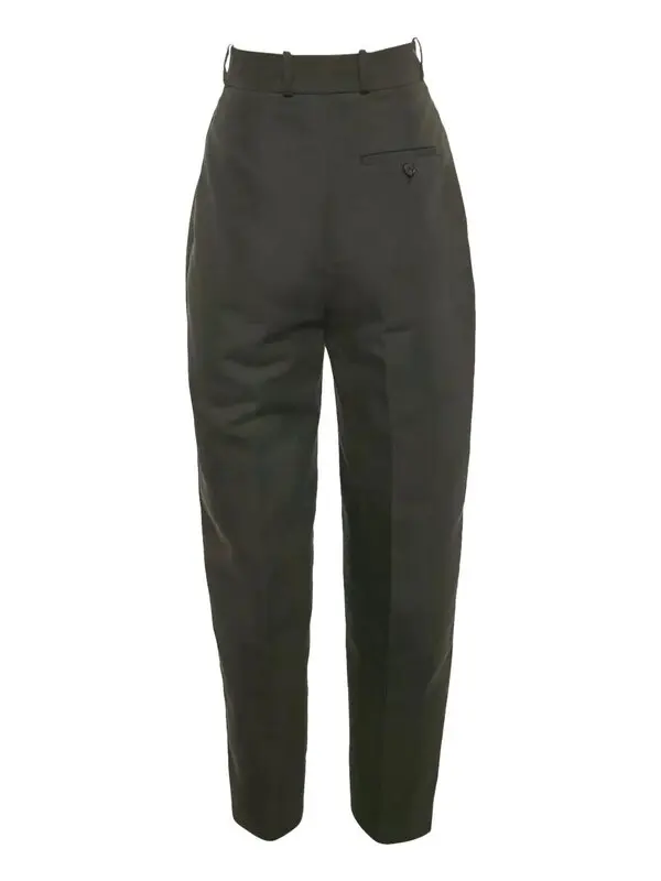 Alexander McQueen Sculptural Cotton Trousers - Grey