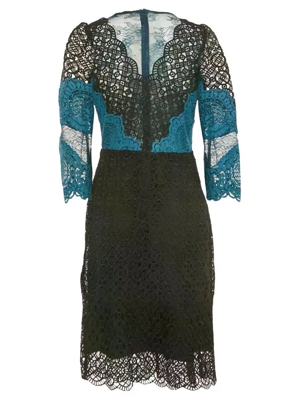 Sandro Lace-pattern Midi Dress - Black