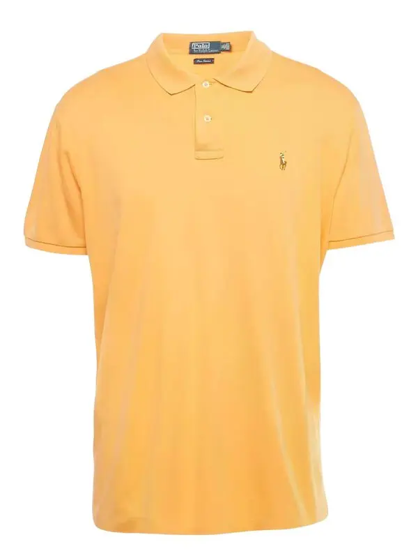 Polo Ralph Lauren Logo Detail Short Sleeve Polo Shirt - Orange