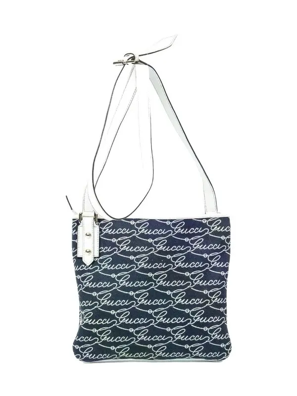 Gucci Logo Pattern Shoulder Bag - Blue