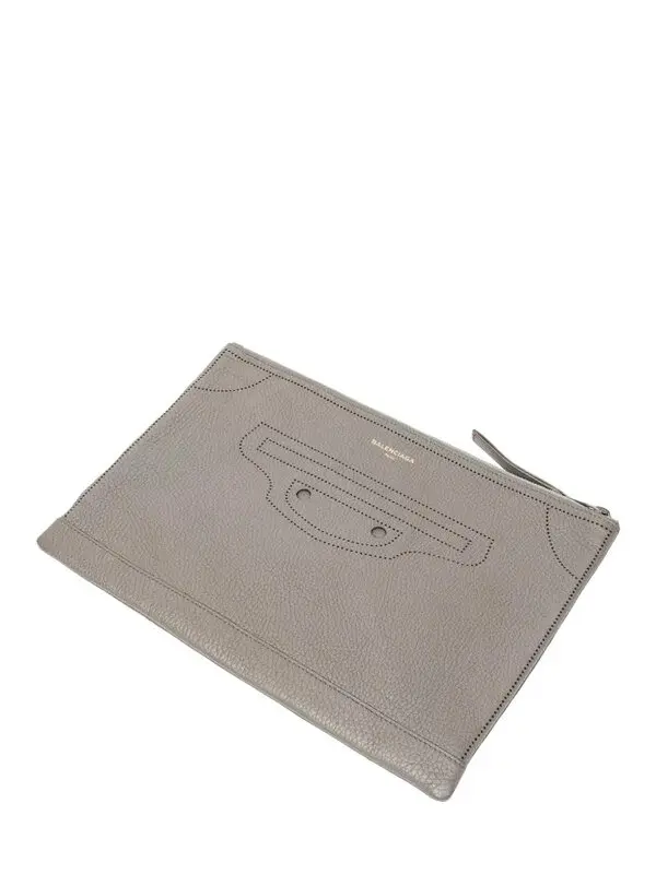Balenciaga Blackout Clutch Bag - Grey