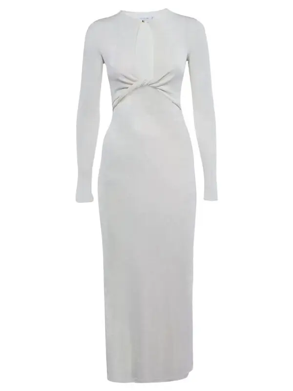 Significant Other Long Sleeve Cut-out Maxi Dress - Neutrals