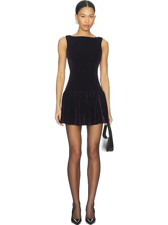 MORE TO COME Eliza Mini Dress In . Also - Black