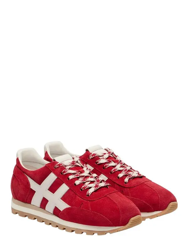 Hogan 86er Suede Lace-up Sneakers - Red