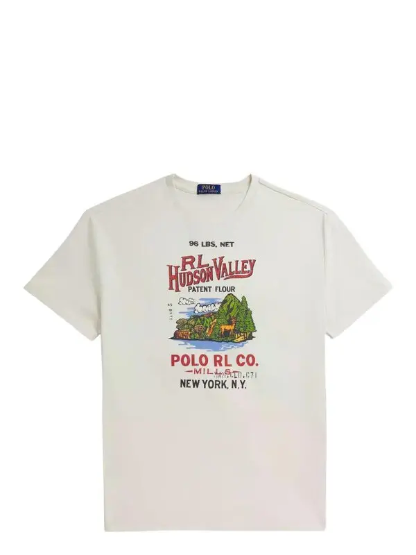 Polo Ralph Lauren Crew-neck Printed T-shirt - Neutrals