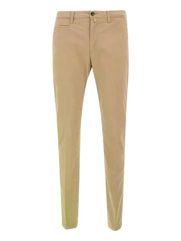 BRIGLIA 1949 Belt Loops Welt Pockets Trousers - Neutrals
