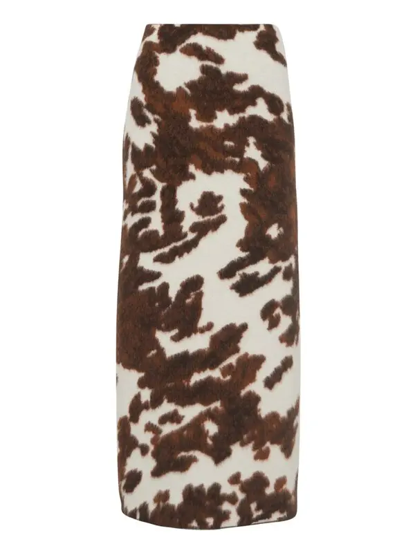 Gabriela Hearst Phaedra Cashmere Maxi Skirt - Multi