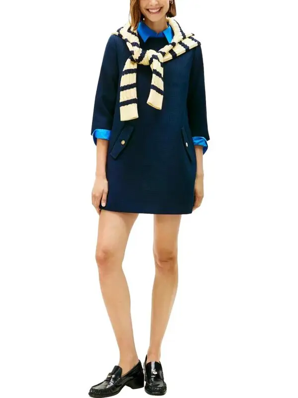 Tommy Hilfiger Textured Mini Dress - Blue