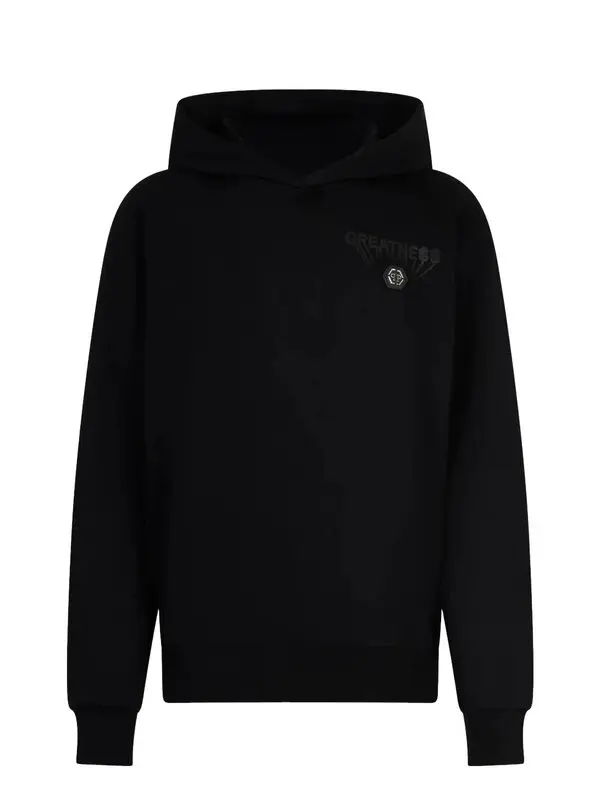 Philipp Plein Long-sleeved Hoodie - Black