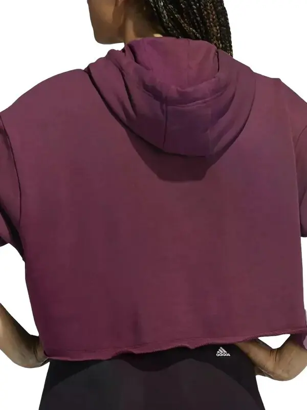 Adidas Logo-print Hoodie - Purple