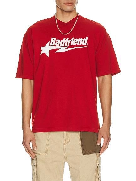 BADFRIEND Star Logo Tee - Red