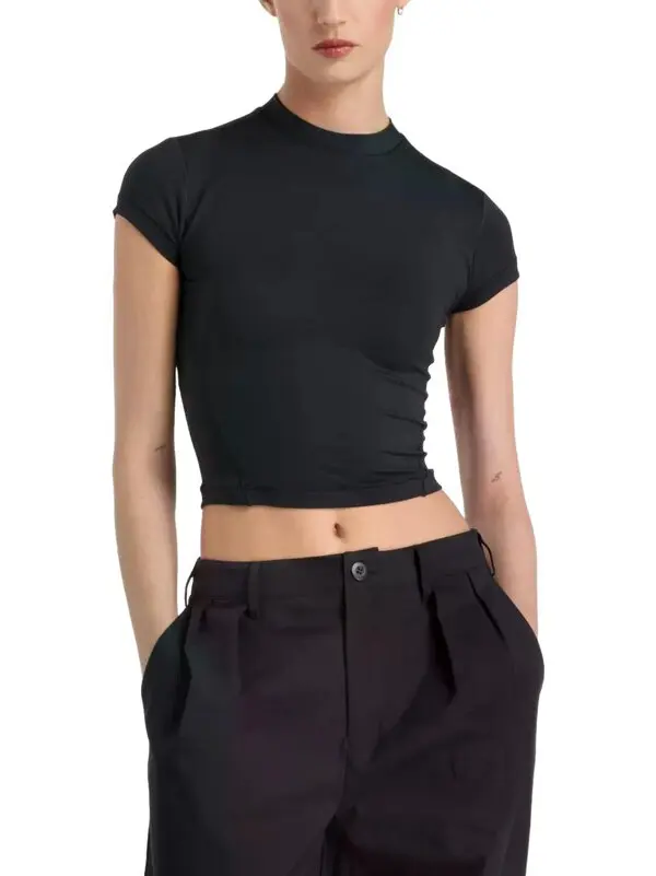 NEW BALANCE Fitted Cropped T-shirt - Black