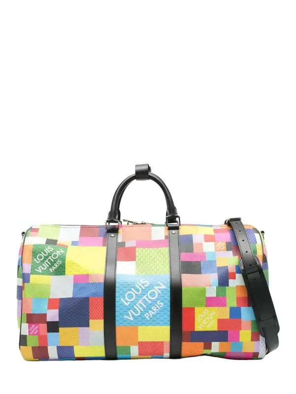 LOUIS VUITTON 50 Keepall Bandoulière Duffle Bag - Yellow