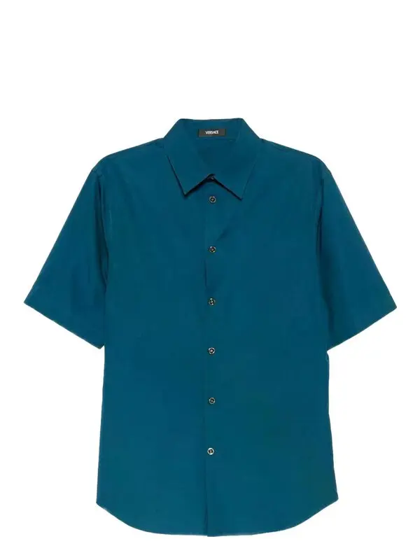 Versace Cotton-poplin Shirt - Blue
