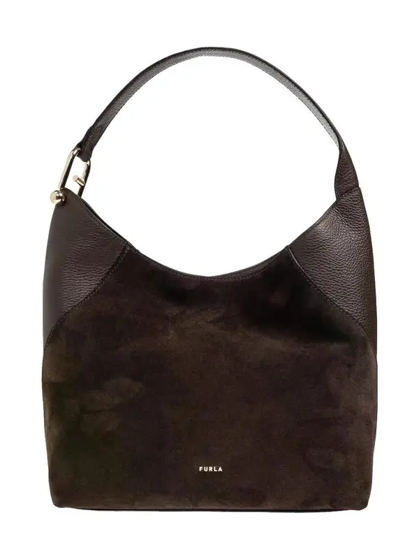 Furla Medium Lara Panelled Tote Bag - Brown