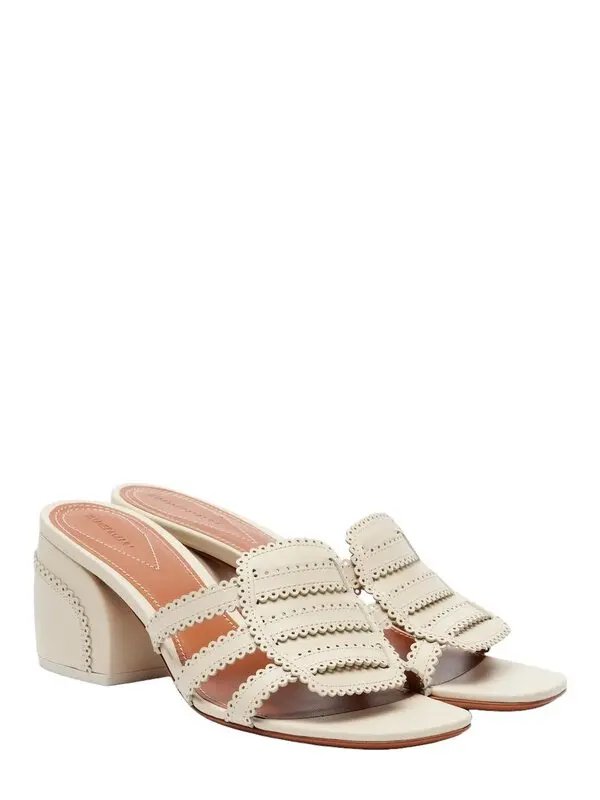 Zimmermann Goldie Leather Mules - White