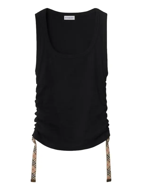 Burberry Festival Cotton Blend Tank Top - Black