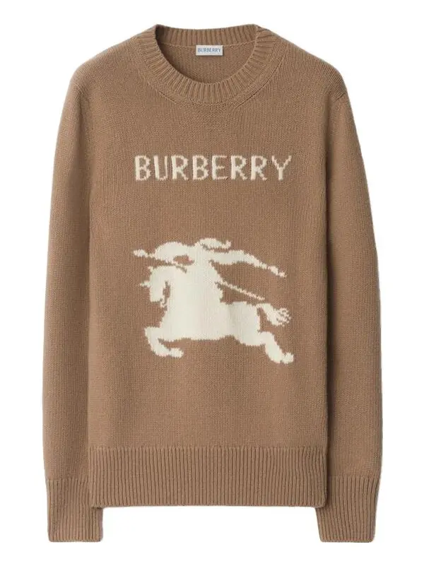 Burberry Knight Wool Cashmere Sweater - Camel