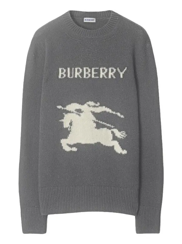 Burberry Knight Wool Cashmere Sweater - Grey