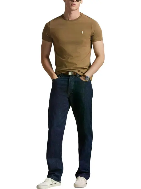 Polo Ralph Lauren Custom Slim Fit Crew-neck T-shirt - Brown