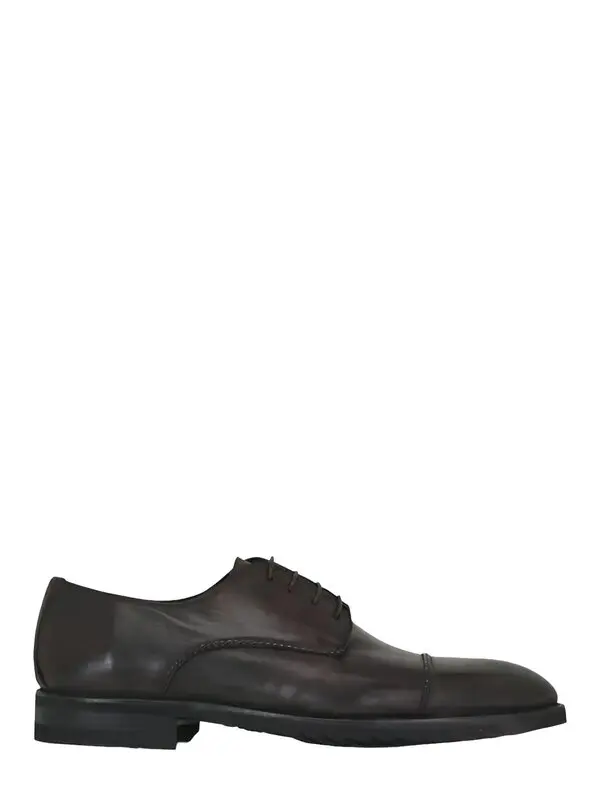 Bontoni Calfskin Oxford Shoes - Brown