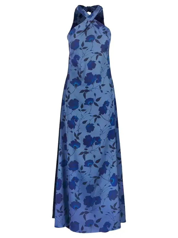 Sachin & Babi Laurant Floral-pattern Maxi Dress - Blue