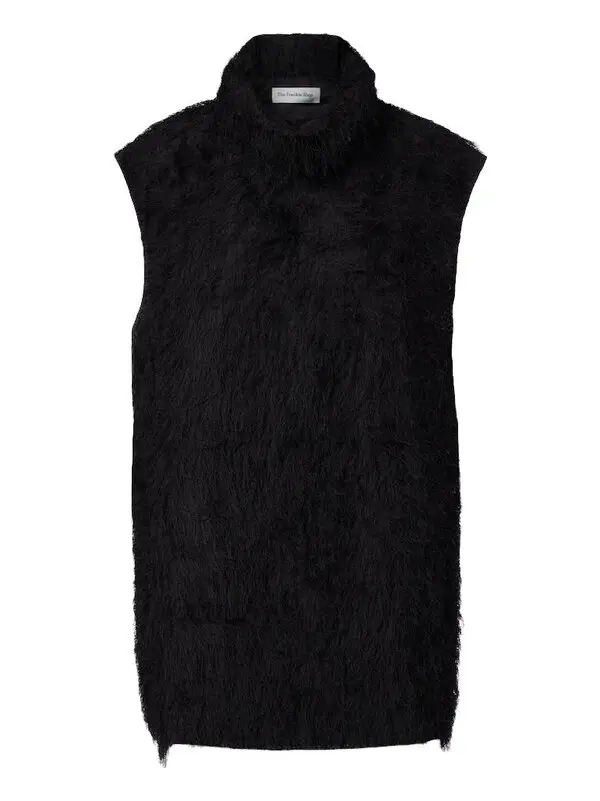THE FRANKIE SHOP Lancy Fringed Minidress - Black