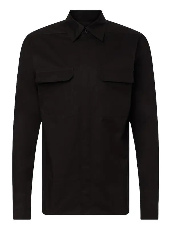 Rick Owens Cotton Shirt - Black