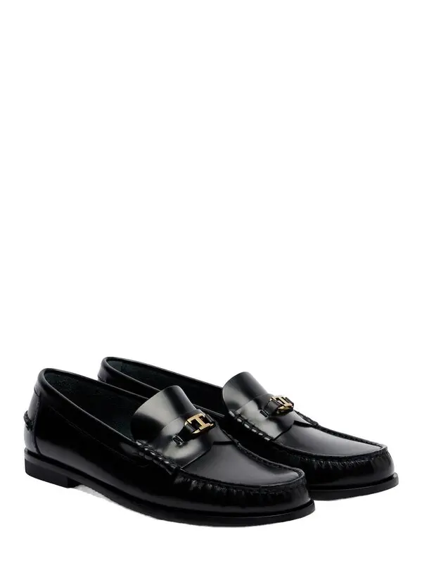 TOD'S Timeless Leather Loafers - Black